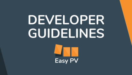 Developer guidelines | Easy PV Help
